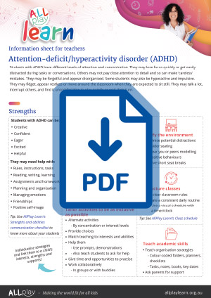 Primary School Teacher Strategies for ADHD